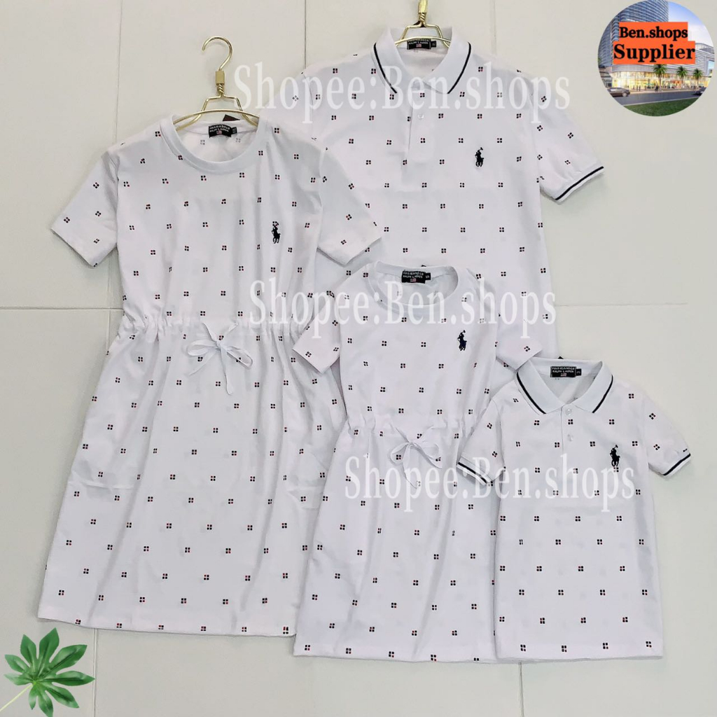Domino family polo shirt Dress W/pocket uniform cotton / 10 colors ...
