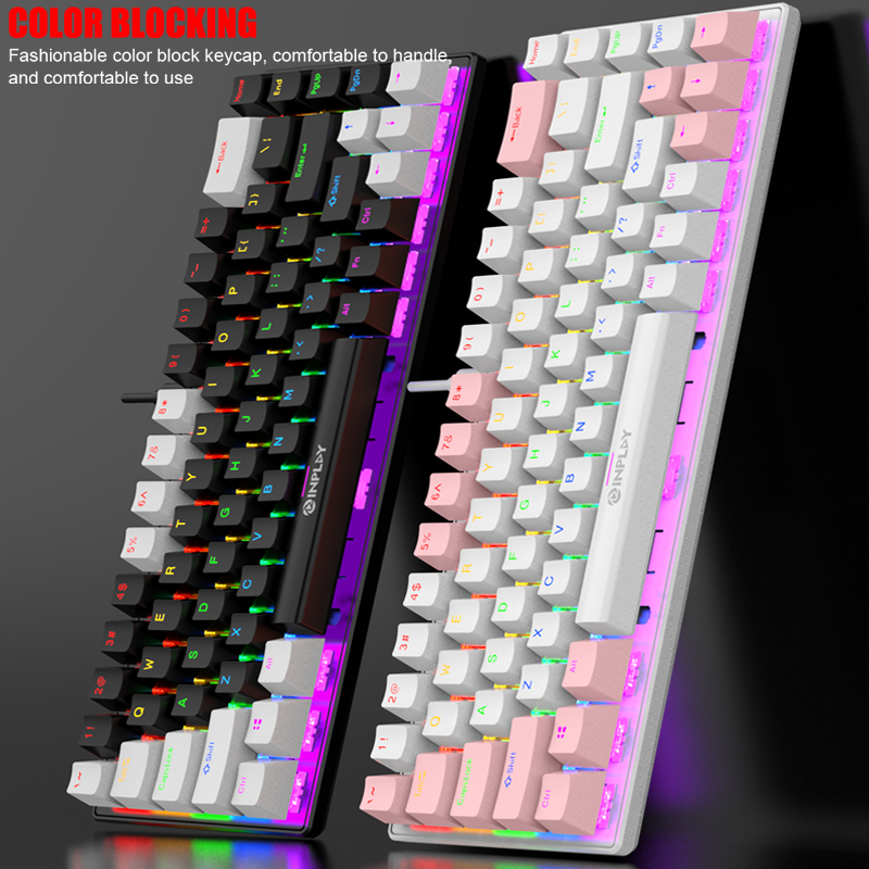 Inplay NK680 Mechanical Rgb Keyboard Gamer Keyboard 68 key With Red ...