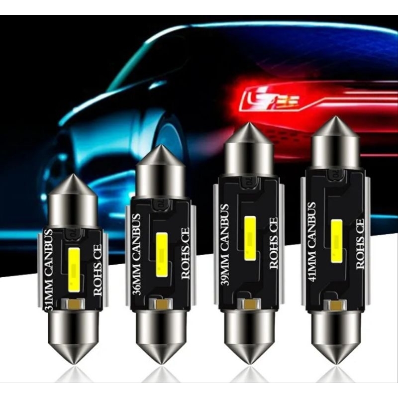 Dome Led lights c5w c10w car festoon interior reading lamps COB 31mm 36mm 39mm 41mm | Shopee ...