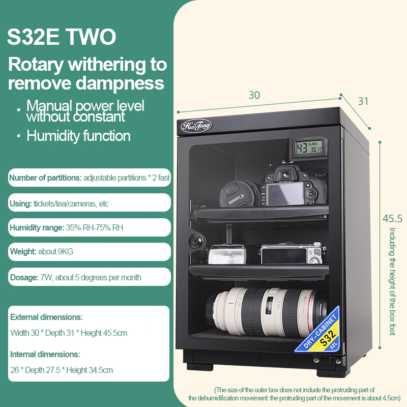 [New products] Camera Drying Cabinet 32L two-layer digital display with ...