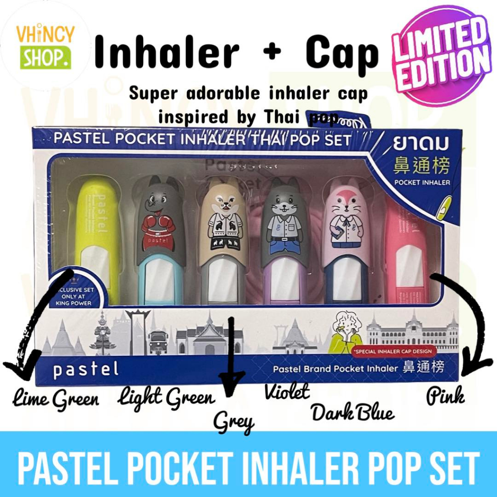PASTEL CREATIVE Pocket Inhaler Thai Pop Set | Shopee Philippines