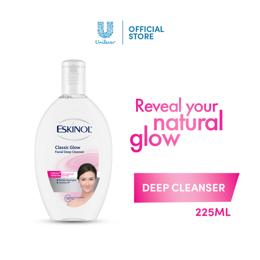 Eskinol Deep Cleanser Classic Glow Blackhead Prevent 225ML | Shopee ...