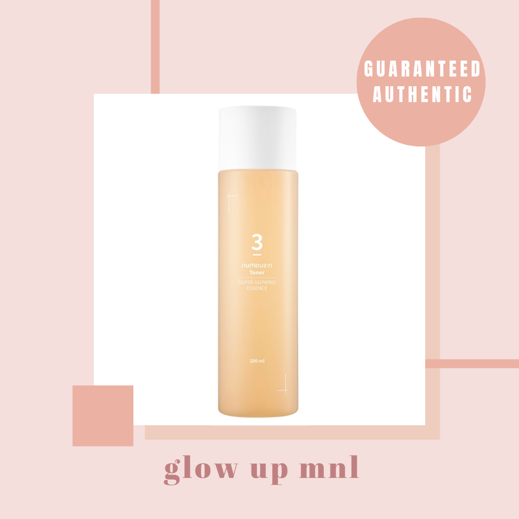 Numbuzin No. 3 Super Glowing Essence Toner 200ml / 100ml | Shopee Philippines