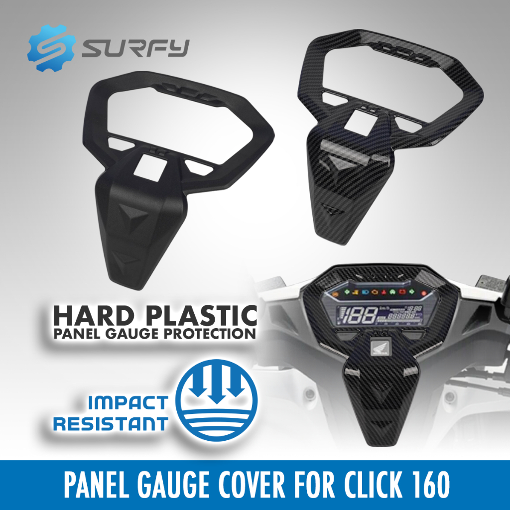 Honda Click 160 Panel Gauge Cover Fully Protector Garnish Carbon Fiber ...