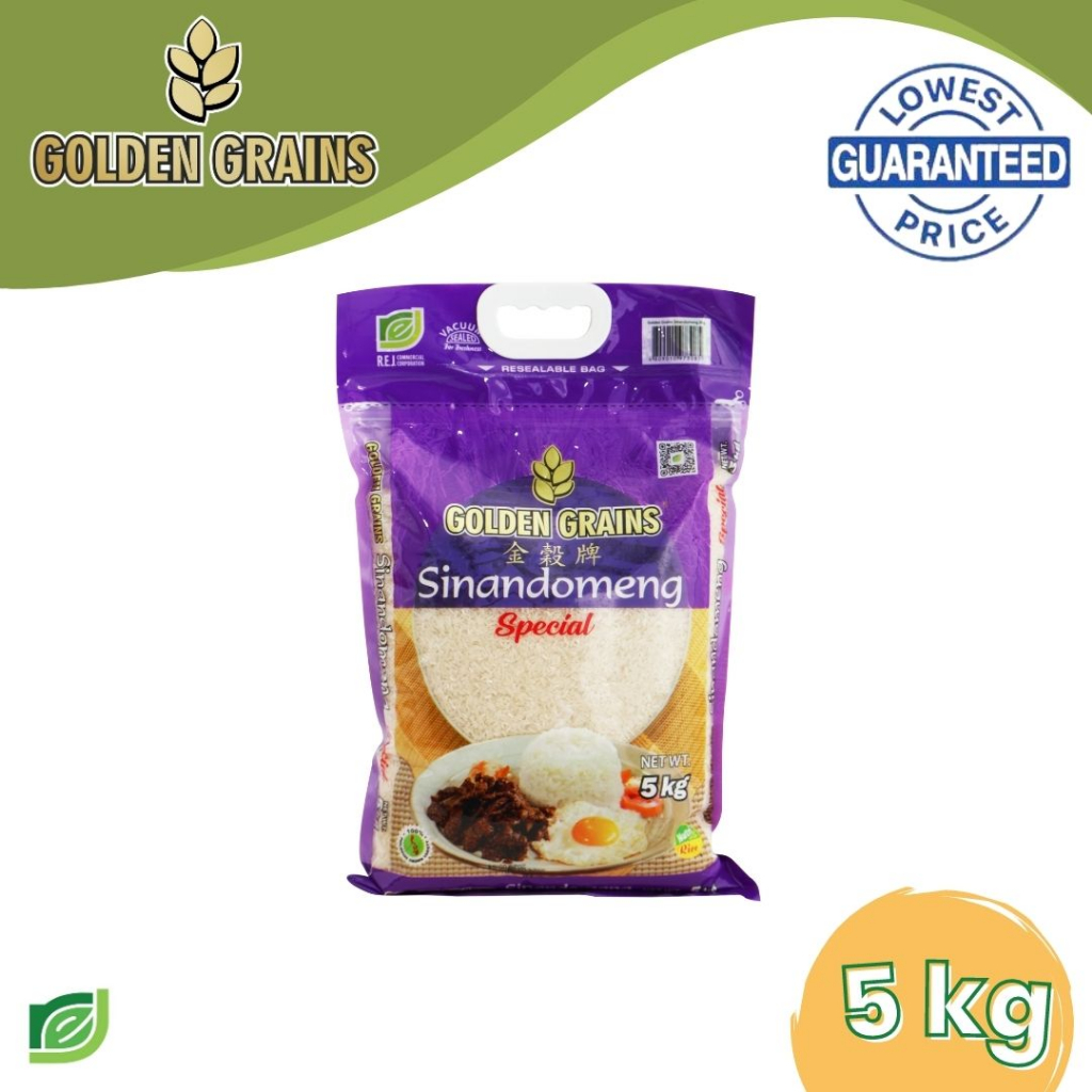 Golden Grains Sinandomeng Rice 5kg | Shopee Philippines