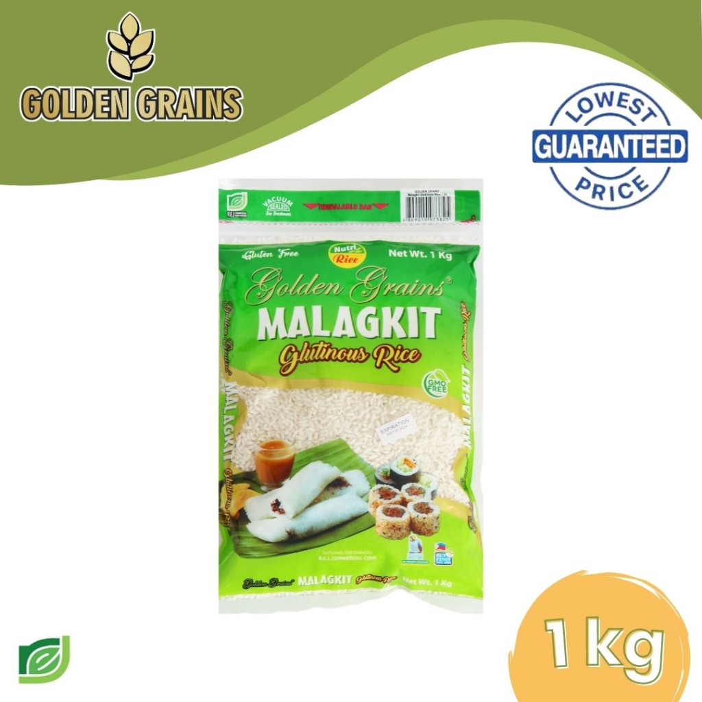 Golden Grains Malagkit Glutinous Sticky Rice 1kg | Shopee Philippines