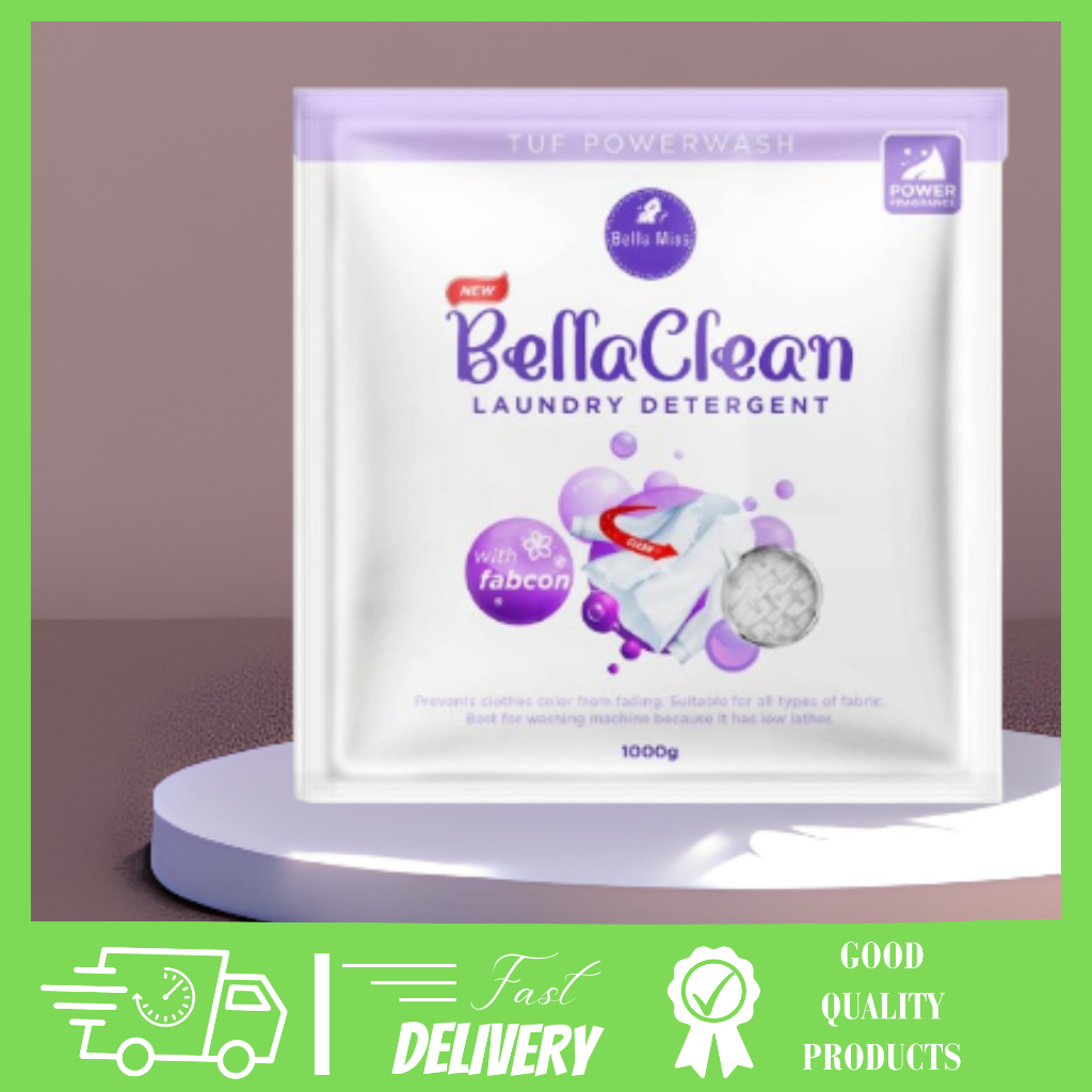 BELLA CLEAN LAUNDRY DETERGENT W/FABCON 1KG (1000GRAMS) | Shopee Philippines