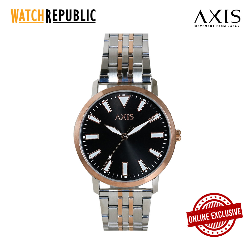 Axis Daniel Two Tone Stainless Steel Analog Quartz Watch For Men AH1349 ...