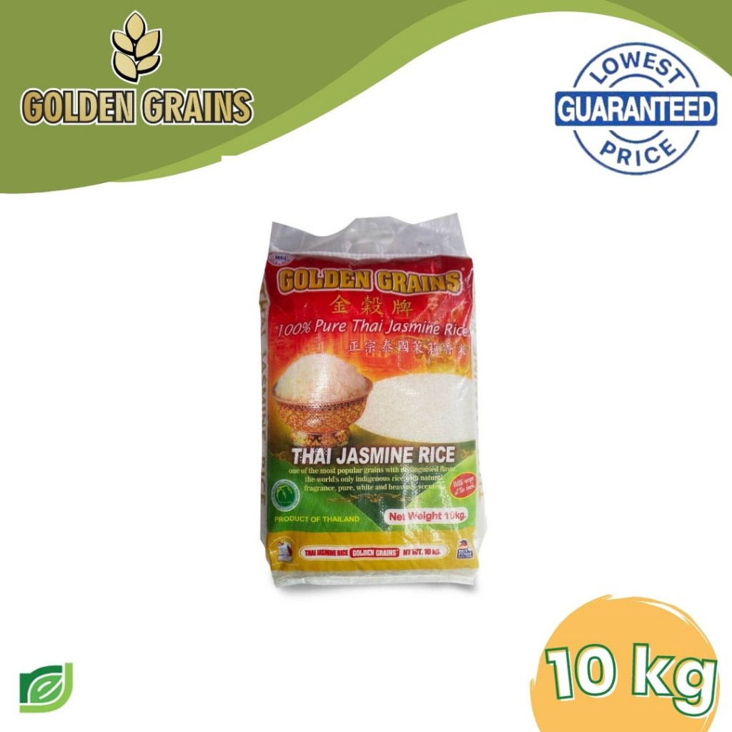 Golden Grains Thai Jasmine Rice 10kg | Shopee Philippines