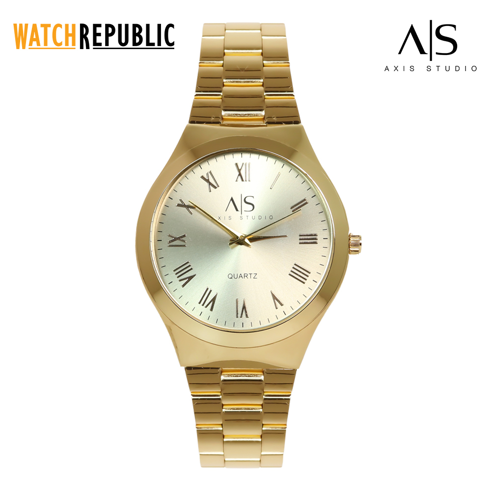 Axis Leo Gold Metal Analog Quartz Watch For Men AP1359-1224 | Shopee ...