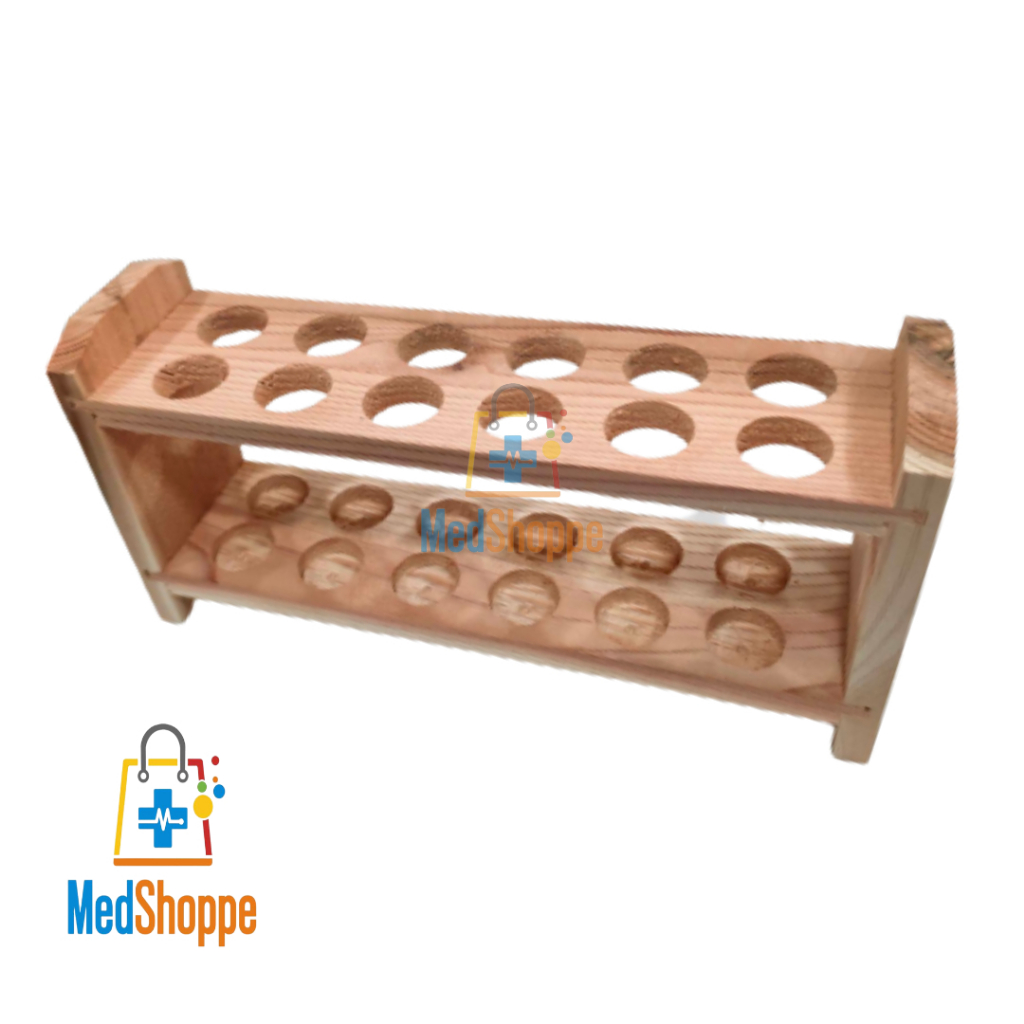 TEST TUBE RACK WOODEN 12 HOLES AND 6 HOLES | Shopee Philippines