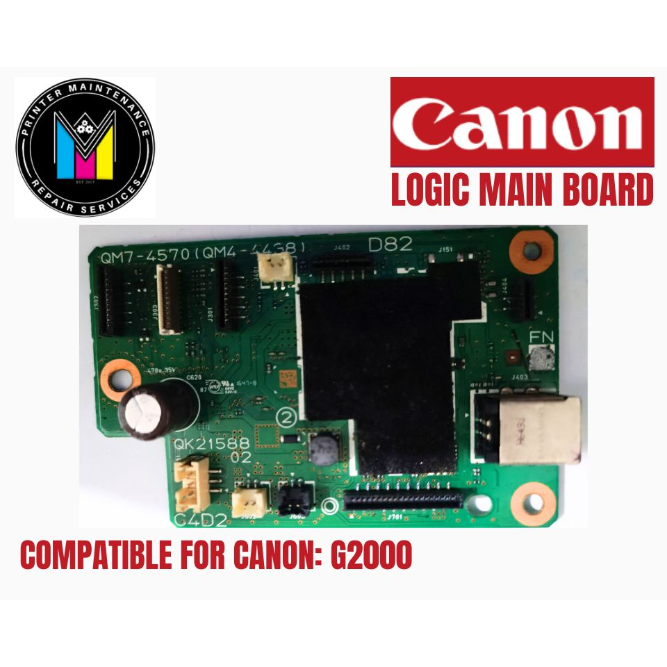 Original Canon Logic Board / Main Board for Canon G2000 Printer ...