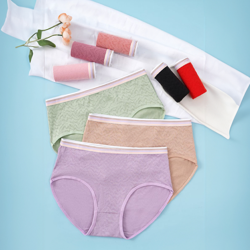 Janelim 100 Pure Cotton Spandex Panty Mommy Panty Ae02 6pcs 12pcs