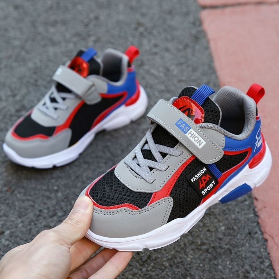 Fashion running shoes for kids boy mesh light sole sneakers for kids ...