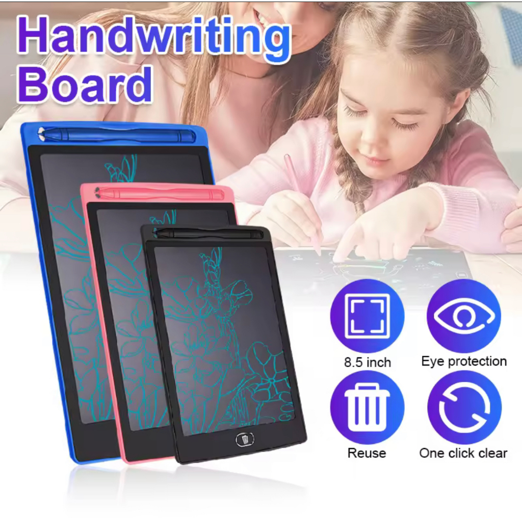 LED Kids 8.5 Inch LCD Writing Tablet Drawing Graffiti Graphic Board ...