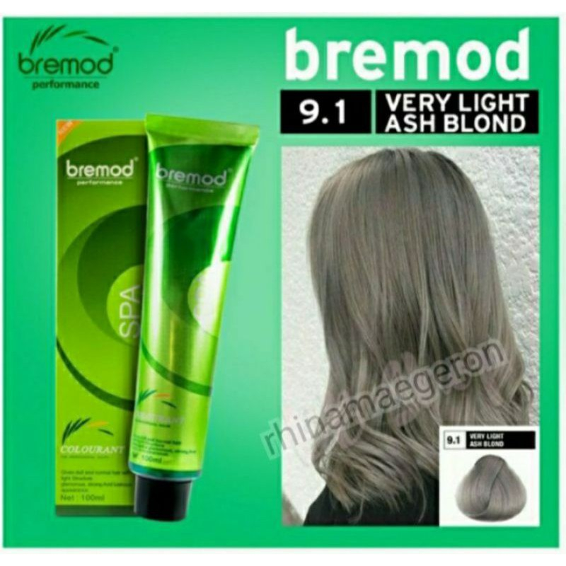 BREMOD PERFORMANCE HAIR COLOR 9.1 VERY LIGHT BLOND (100ML) | Shopee ...