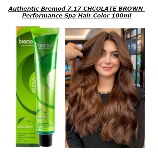 BREMOD PERFORMANCE HAIR COLOR CHOCOLATE BROWN 7.17 WITHOUT OXIDANT ...
