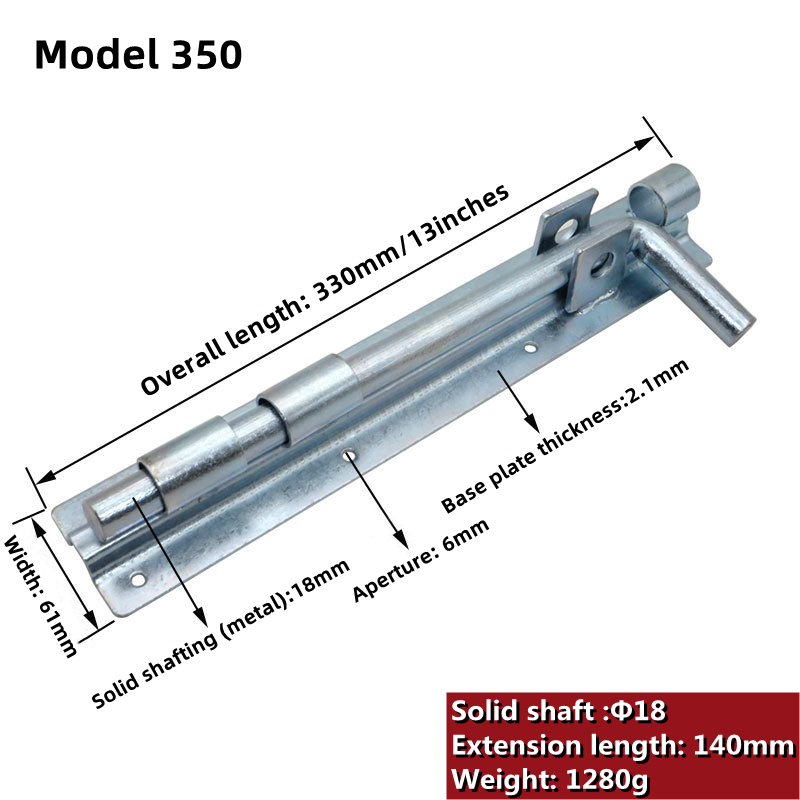 19inches Heavy Duty Anchor Bolt,Foot Latch Gate Drop Rod Hardware ...
