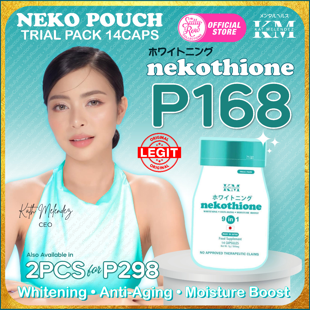 NEKO POUCH Nekothione Trial Pack Capsules 14pcs OTG By Kath Melendez ...