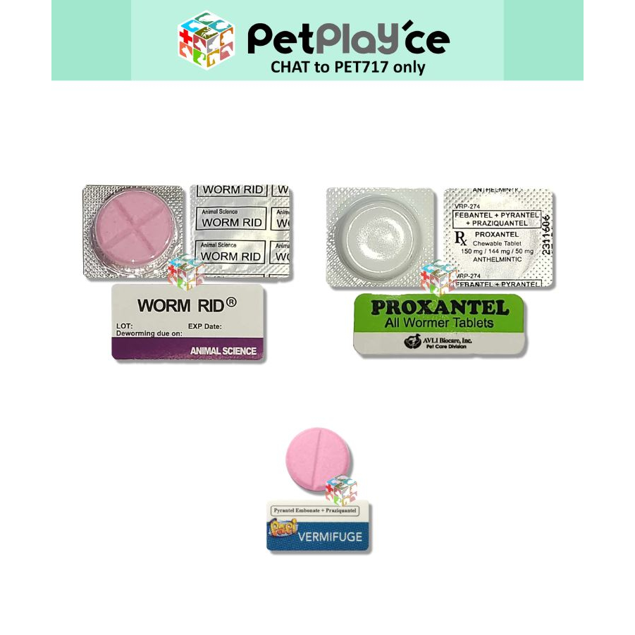 Vermifuge Worm Rid Proxantel Deworm Pyrantel Praziquantel Fenbendazole ...