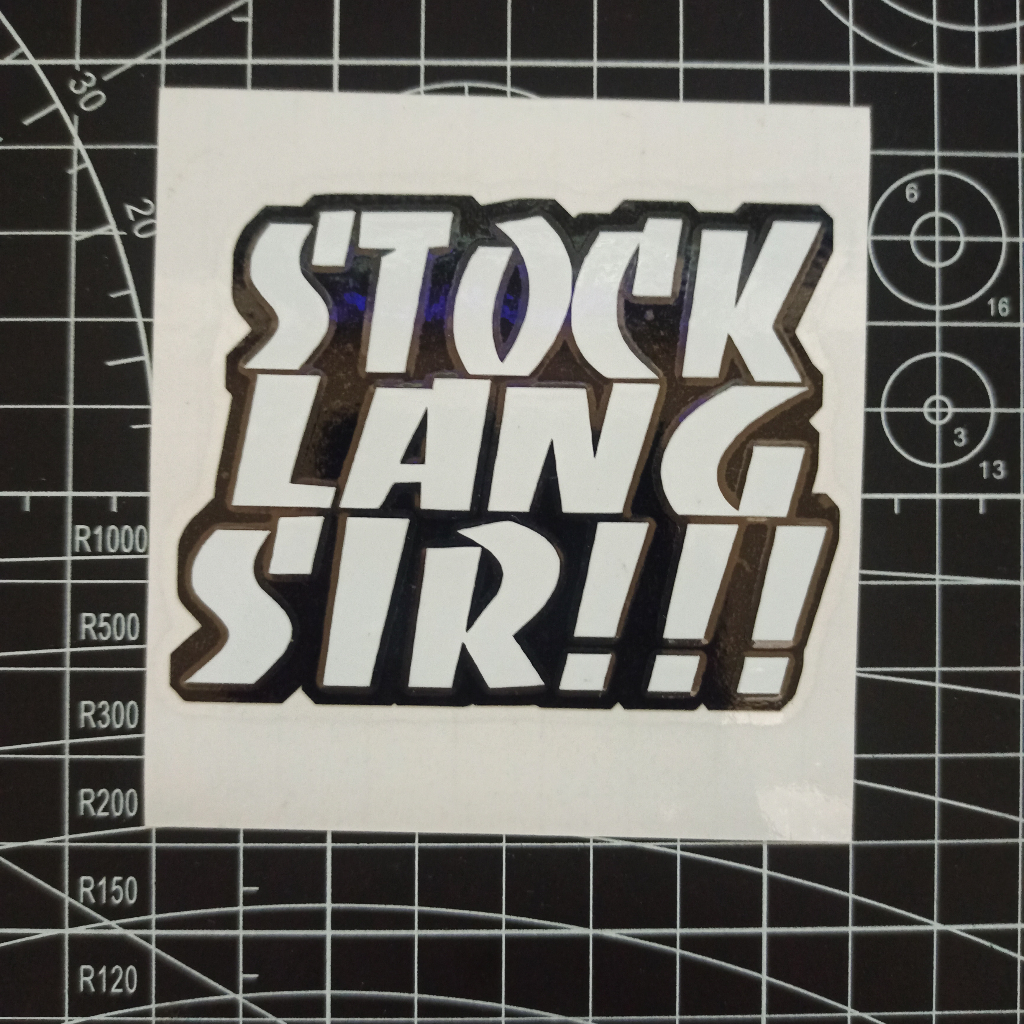 Stock Lang Sir Vinyl Sticker Decal for Motorcycle Car Bike Motor ...