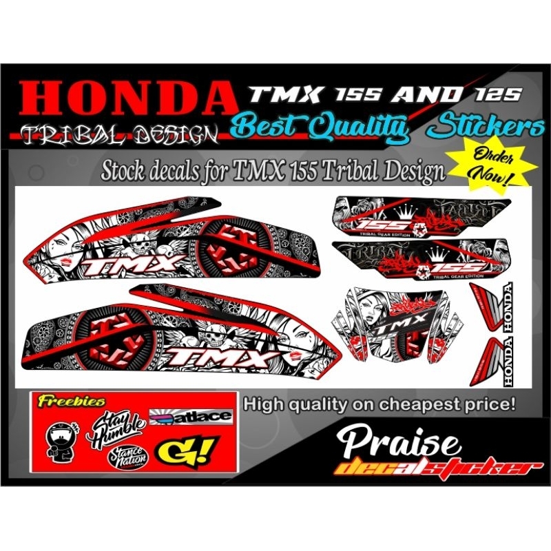 Tmx 155 Tribal Design stock decals | Shopee Philippines