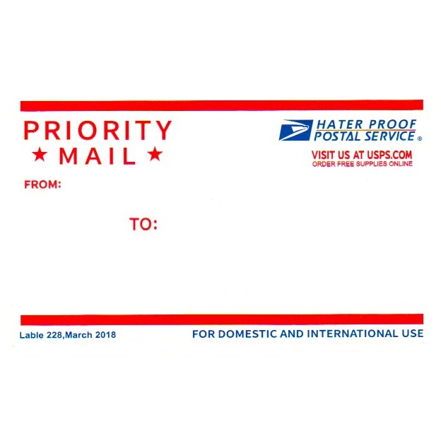 US Priority Mail Eggshell Stickers 10pcs. Pack | Shopee Philippines