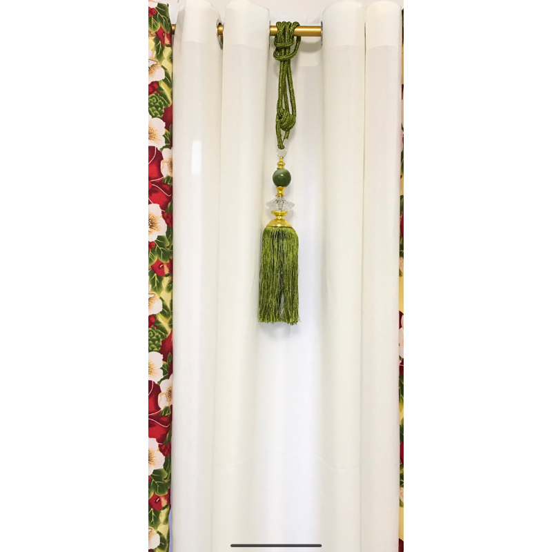 Ribbonette Christmas Ring Curtains - 7ft (canadian fabric) | Shopee ...