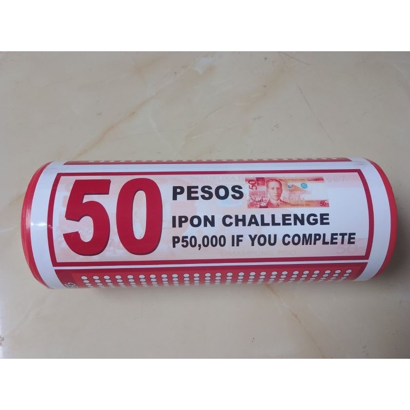 9inches Paper Bills Ipon Challenge Alkansya Coins Bill Ipon Challenge ...