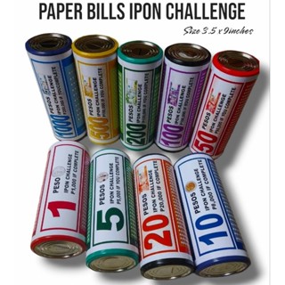 9inches Paper Bills Ipon Challenge Alkansya Coins Bill Ipon Challenge ...