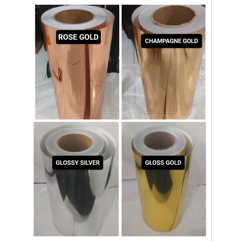 PRINTABLE STICKER GLOSSY GOLD / SILVER | Shopee Philippines