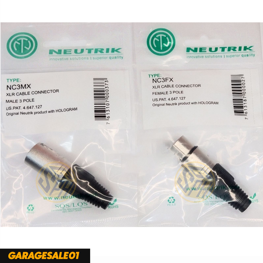 XLR PLUG OR JACK - NEUTRIK BRAND | Shopee Philippines
