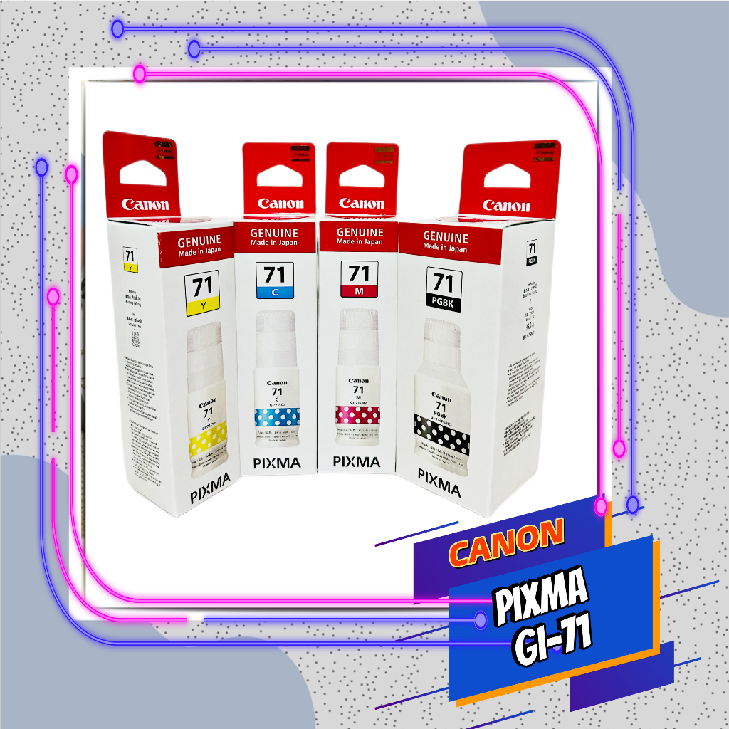 Gi-71 Ink Bottle Used For Printer Pixma G1020 Pixma G2020 Pixma G3020 ...