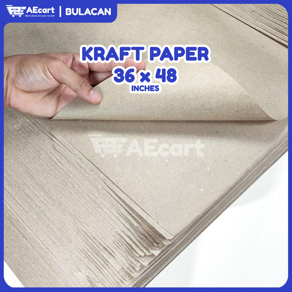 10sheets | 𝐊𝐑𝐀𝐅𝐓 𝐏𝐀𝐏𝐄𝐑 | 36" X 48" | 60gsm 80lbs | FOLDED PACKAGING ...