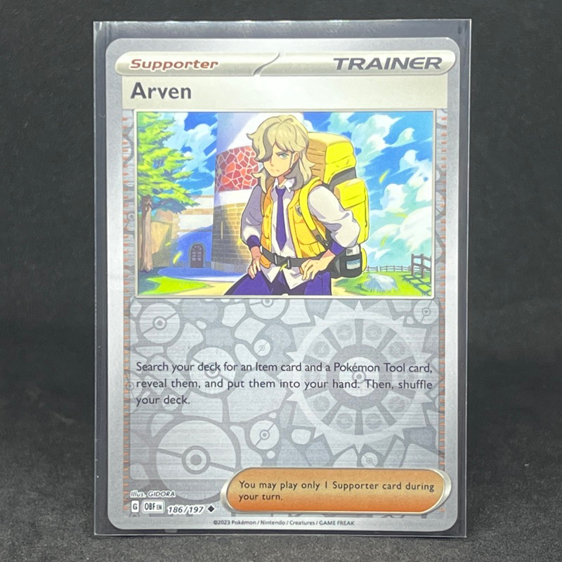 Pokemon TCG Arven Uncommon 186/197 2023 Scarlet & Violet Obsidian ...