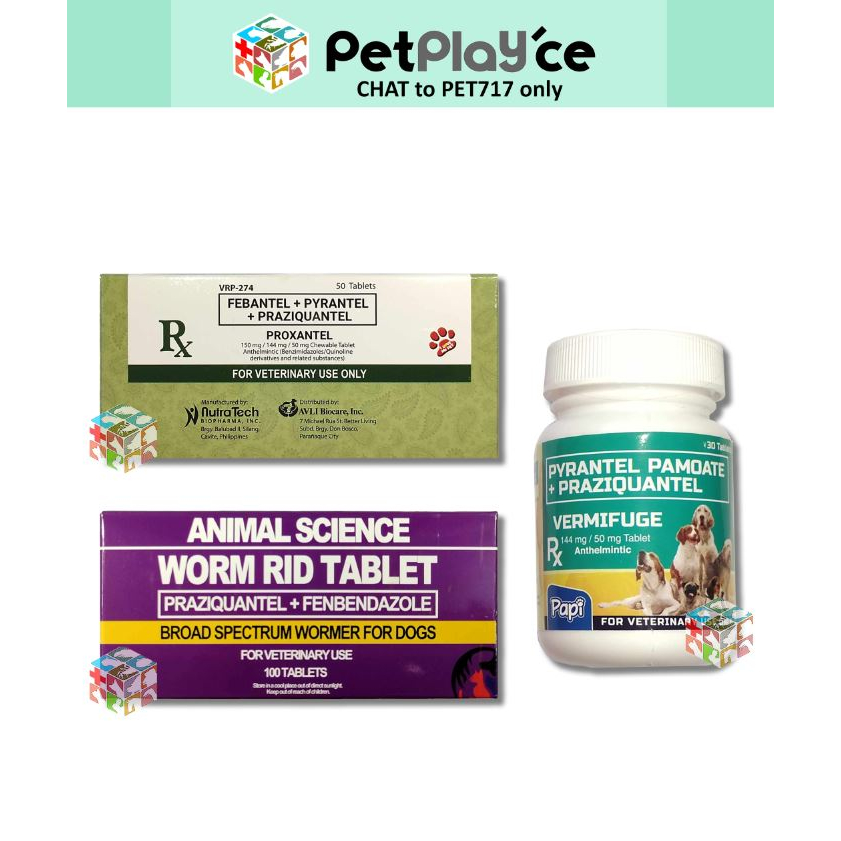 Vermifuge Worm Rid Proxantel BOX Tablet Pyrantel Embonate Praziquantel ...