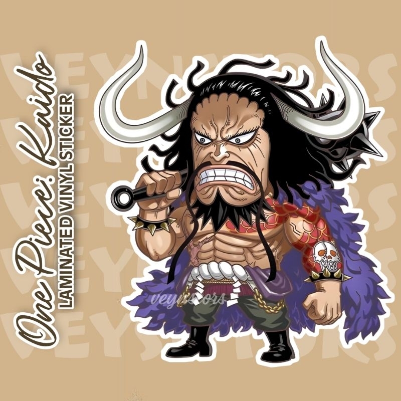 ONE PIECE KAIDO LAMINATED VINYL STICKER | Shopee Philippines