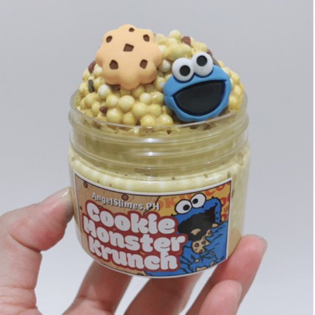 Cookie Monster Crunchy Scented Slime Toy for Kids and Adults Fun ...