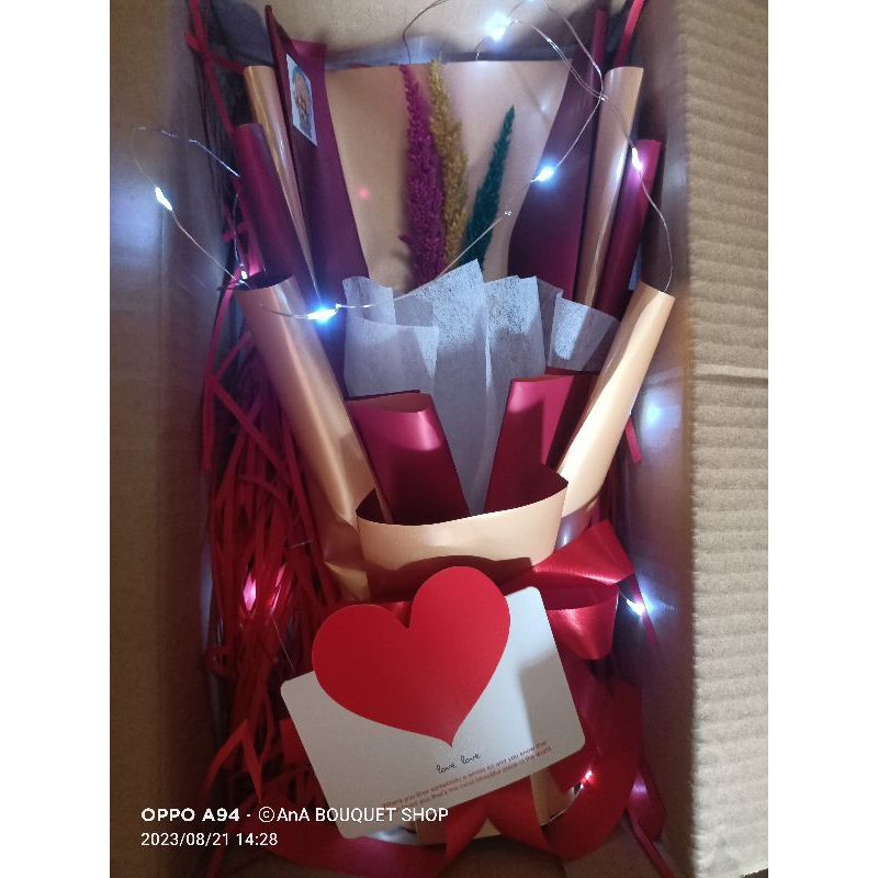 DIY BOUQUET WITH LIGHTS (EMPTY BOUQUET) | Shopee Philippines