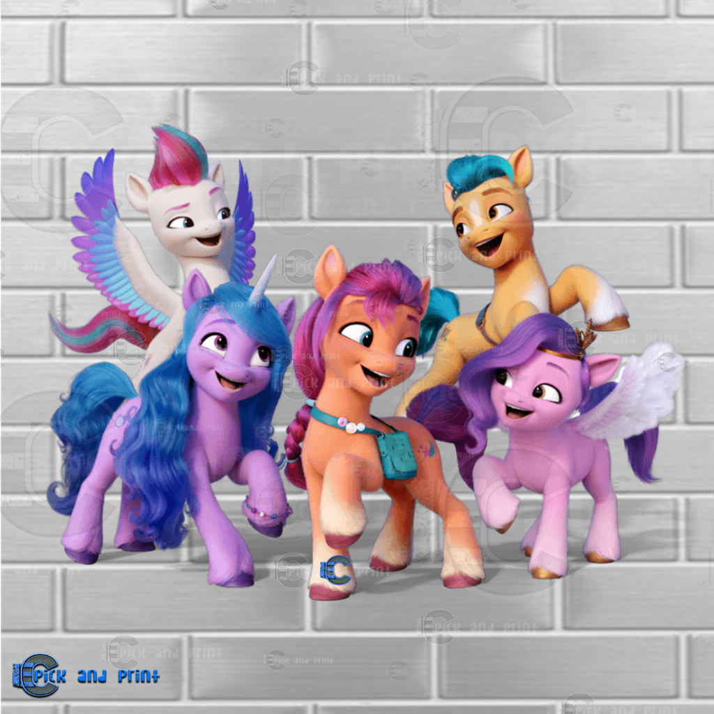 My Little Pony New Generation Character Cut Outs for DIY Backdrop Party ...