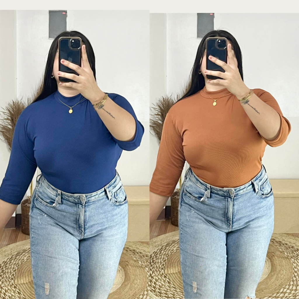 raileystore - PLUS SIZE TURTLE NECK 3/4th FULL LENGTH | BEST FIT XL ...