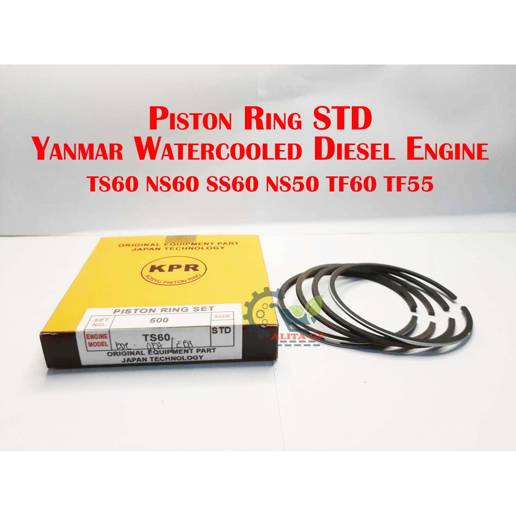 Piston Ring STD Yanmar TS60 NS60 SS60 NS50 TF60 TF55 Water Cooled ...