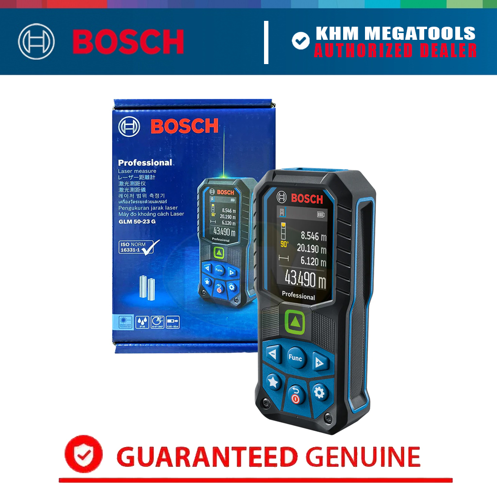 Bosch GLM 50-23 G Laser Rangefinder / Digital Distance Measure [50 ...