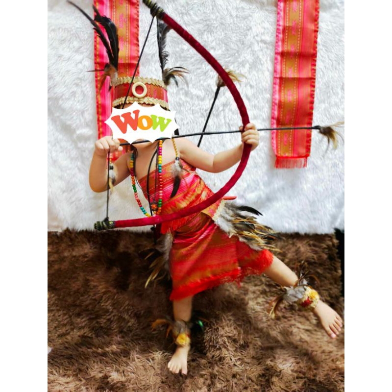 Igorot Costume Full Set (with Bow and Arrow) | Shopee Philippines