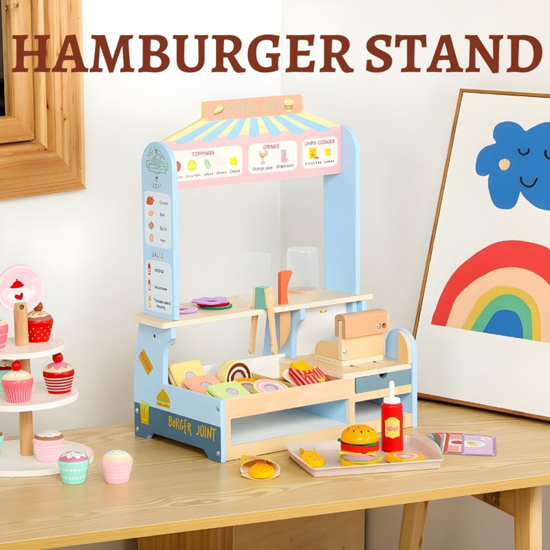 Wooden Hamburger Shop 23005 Pretend Play toys - Blue Elephant Ph ...