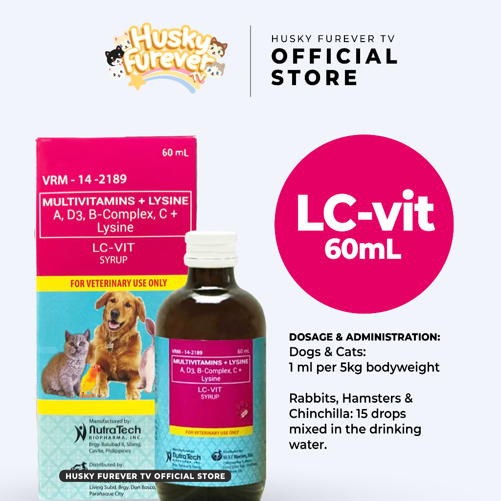 LC-VIT Multivitamins Syrup for Dogs and Cats | Shopee Philippines
