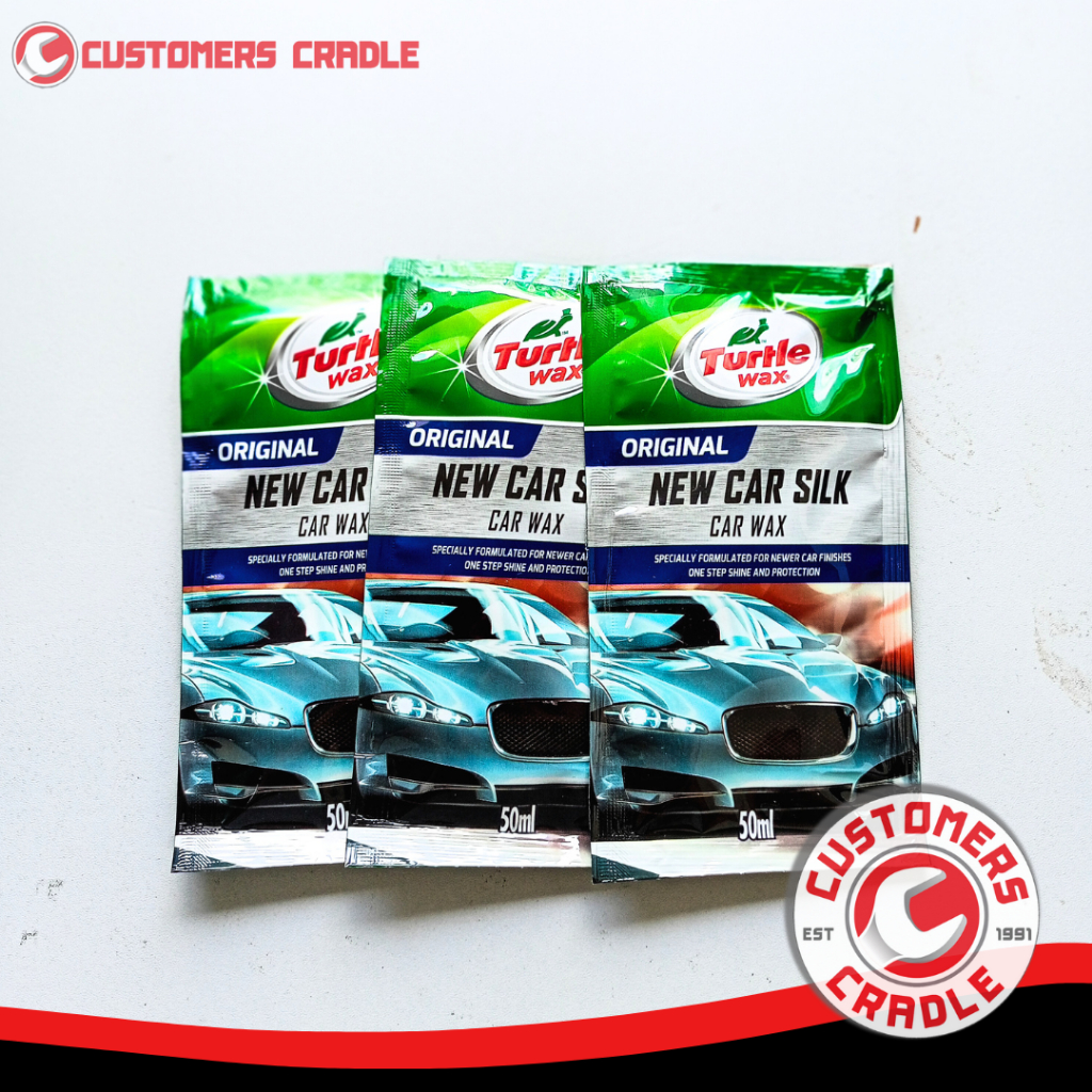 Turtle Wax Original New Car Silk Car Wax Sachet (50 ml) | Shopee ...