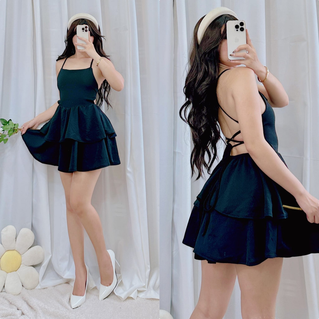 DBS PIA Romper Dress Quality Crepe Fabric Free Size FITS Small to LARGE ...