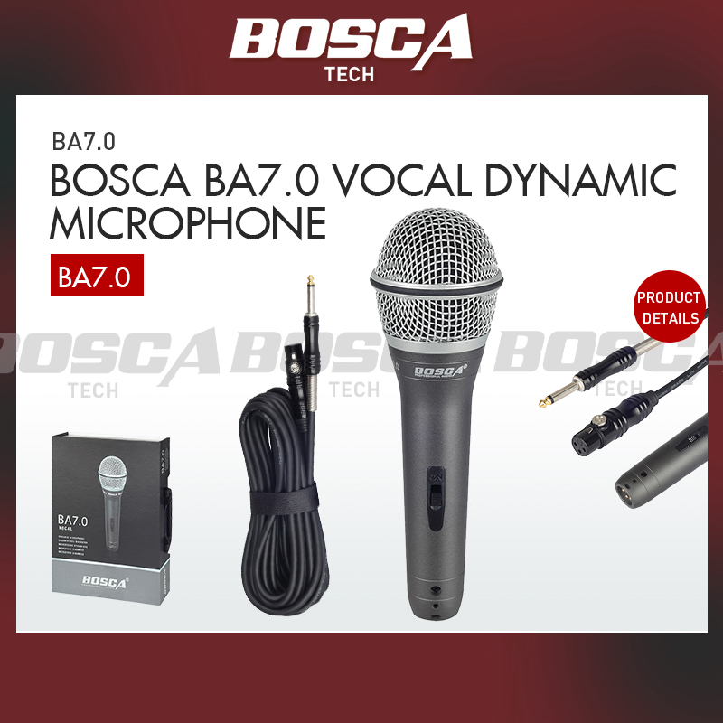 BOSCA BA7.0 Vocal Dynamic Microphone BOSCA Professional Audio Stage ...