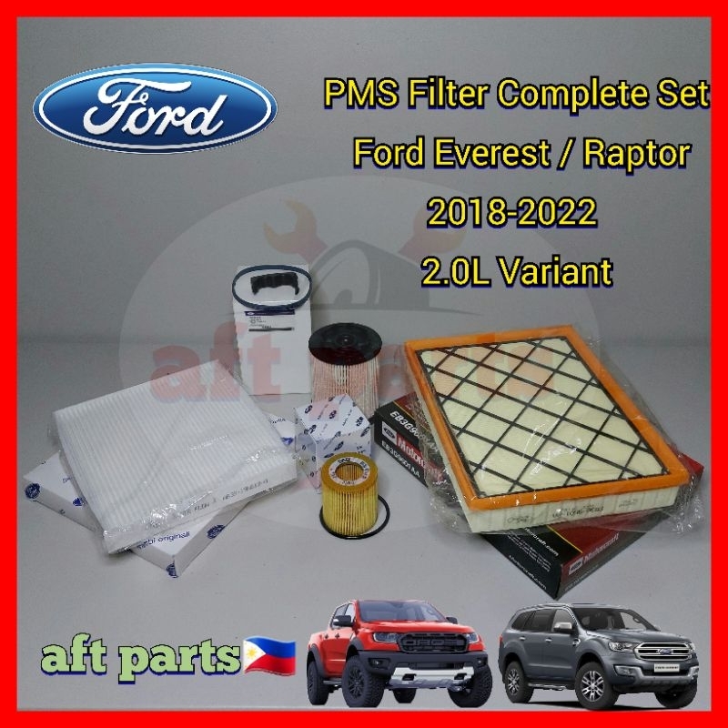 Ford Raptor / Everest Oil Air Fuel Cabin Filter 2.0L 2018-2022 | Shopee ...